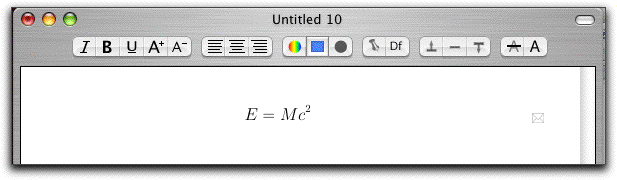 This automatic detection of TeX equation code works only with the ...